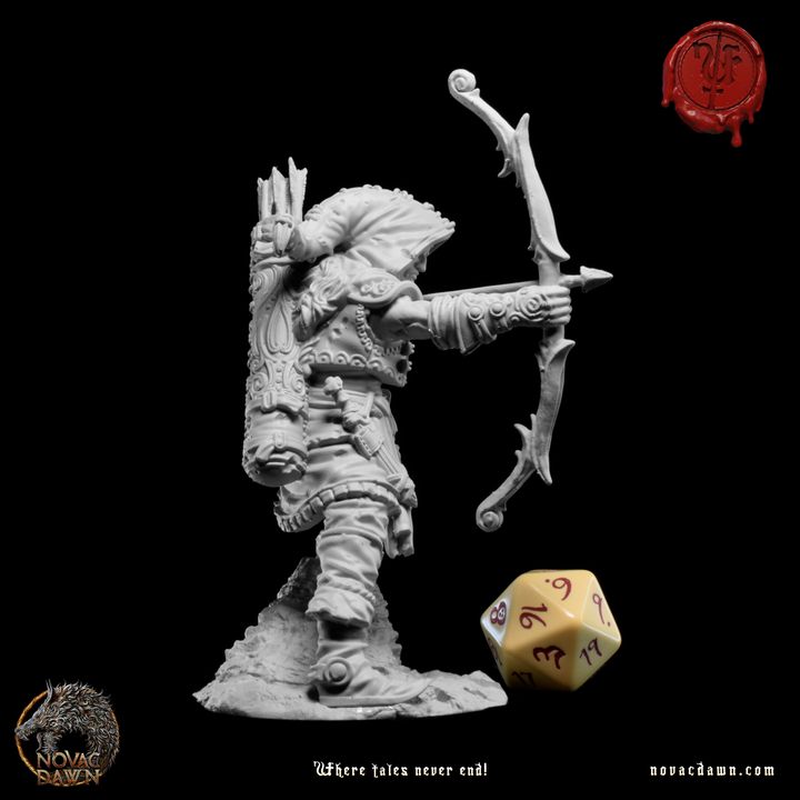 3D Printable Thalin - The Dark Strider 75mm by Novac Dawn