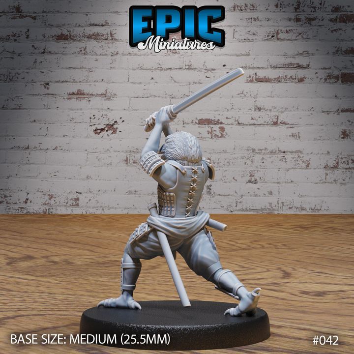 3D Printable Kenku Bird Tribe Samurai / Avian Humanoid / Crow Folk ...