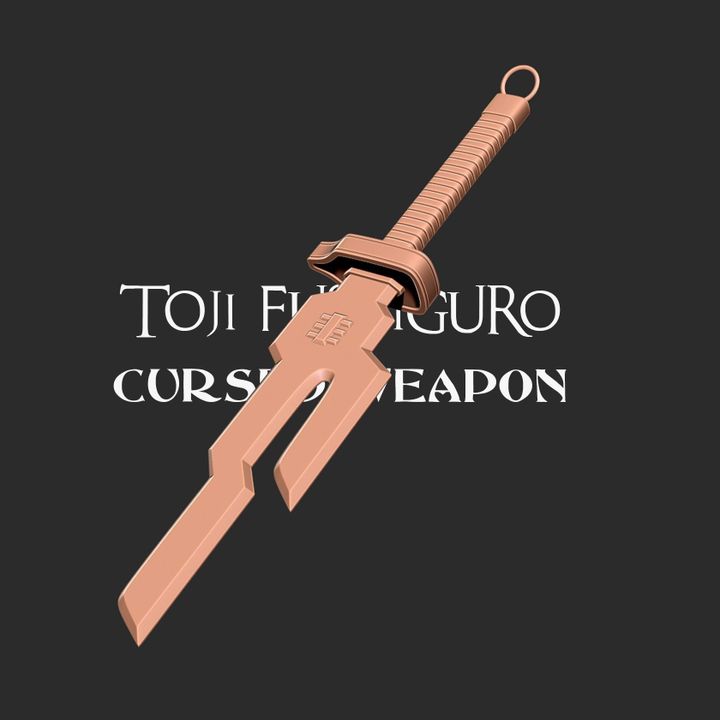 3D Printable Toji Fushiguro Weapon Inverted Spear of Heaven 3D print ...