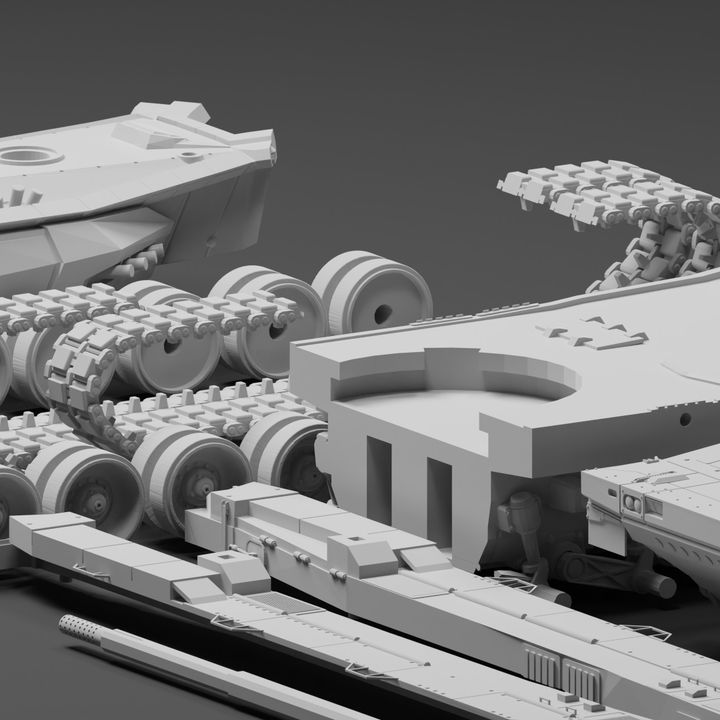 3D Printable EMBT ADT 140 by The Military Industrial Complex