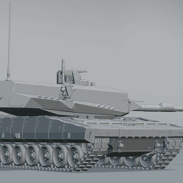 3D Printable German KF 51 U CUT main battle tank Rheinmetall by The ...