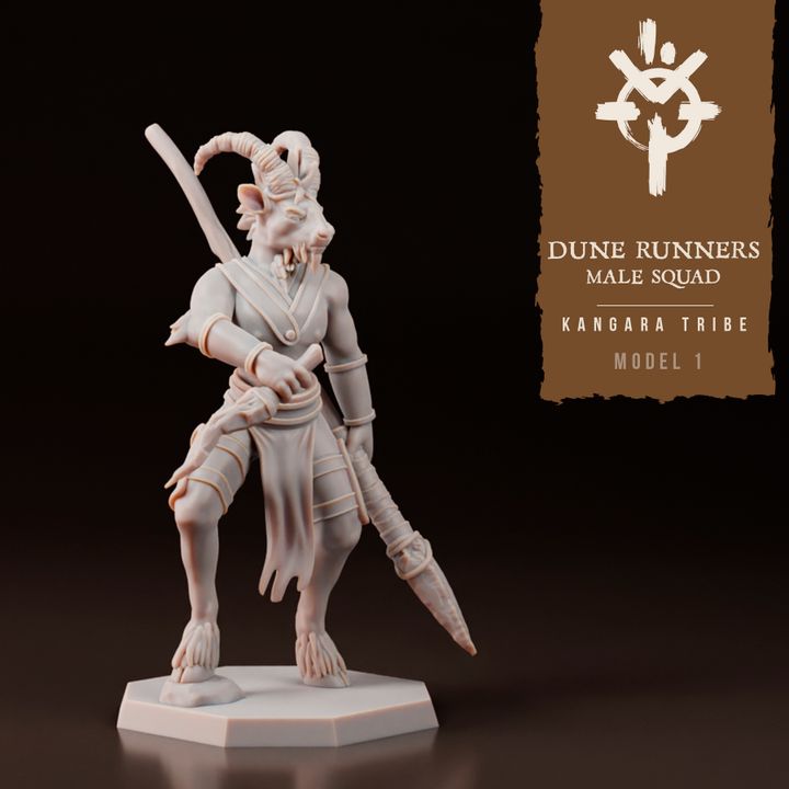 3D Printable RUUNARA - Dune Runners | Male Squad by EVOD - RUUNARA