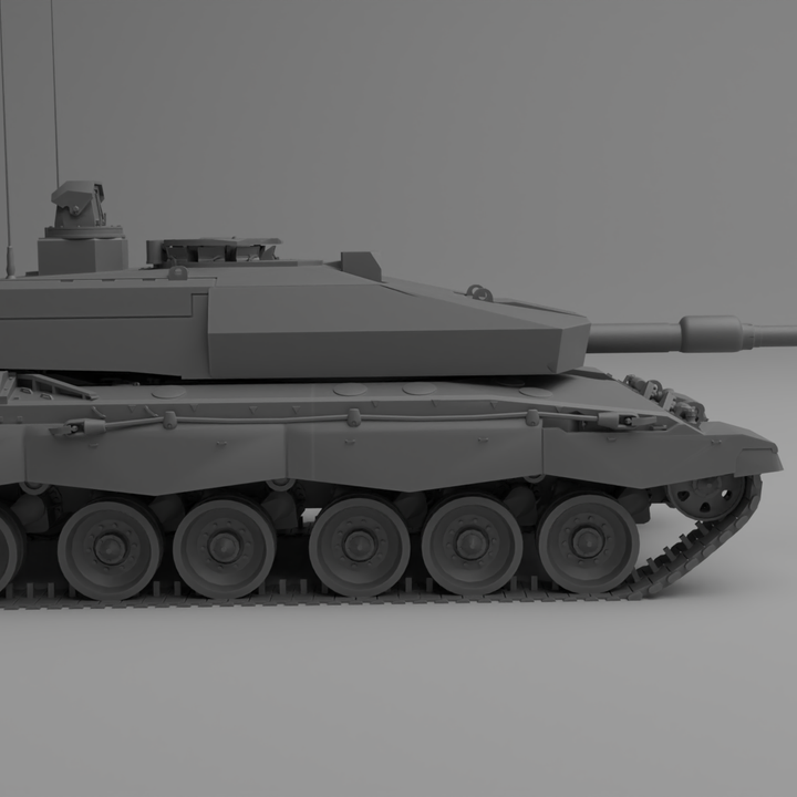 3D Printable British Challenger II 130 MBT main battle tank by The ...