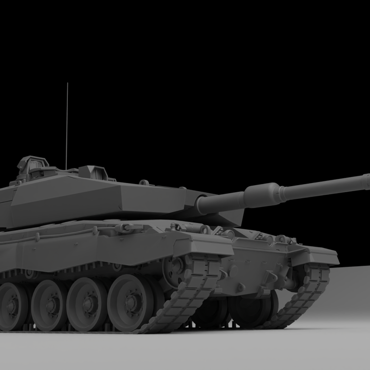 3D Printable British Challenger II 130 MBT main battle tank by The ...