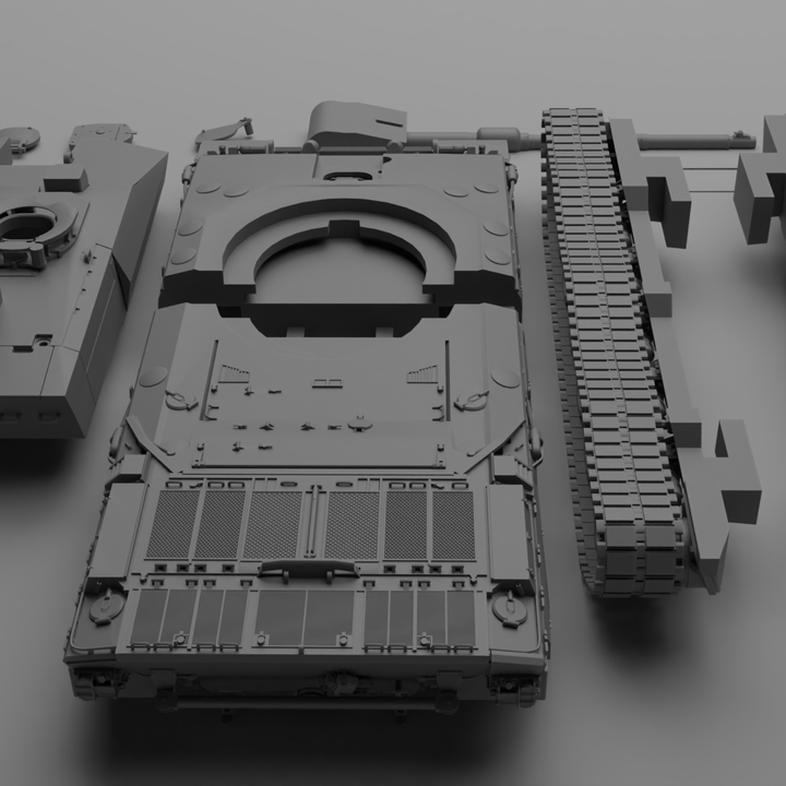3D Printable British Challenger II 130 MBT main battle tank by The ...
