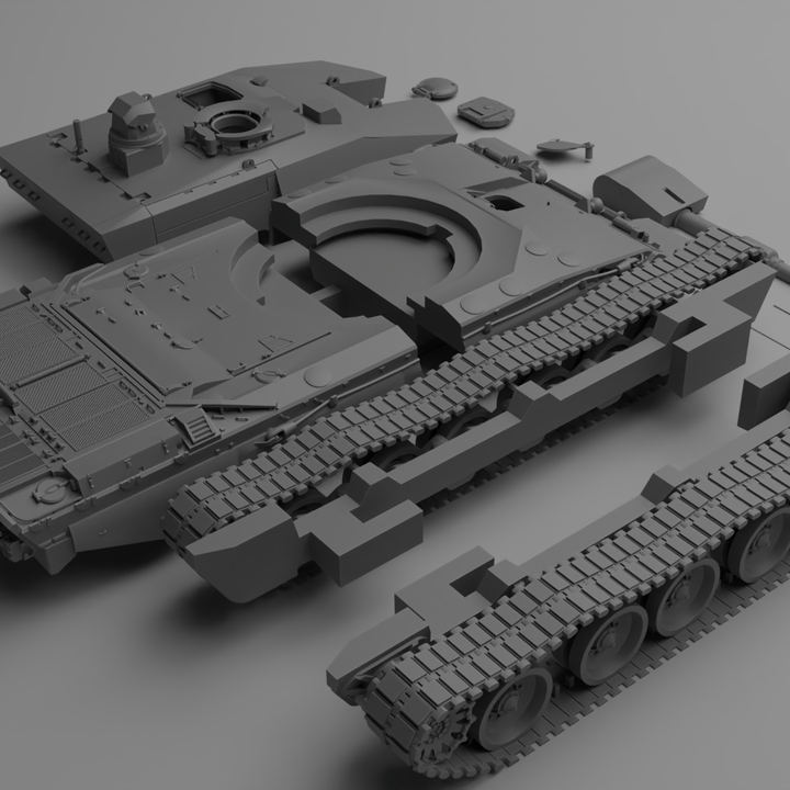 3D Printable British Challenger II 130 MBT main battle tank by The ...