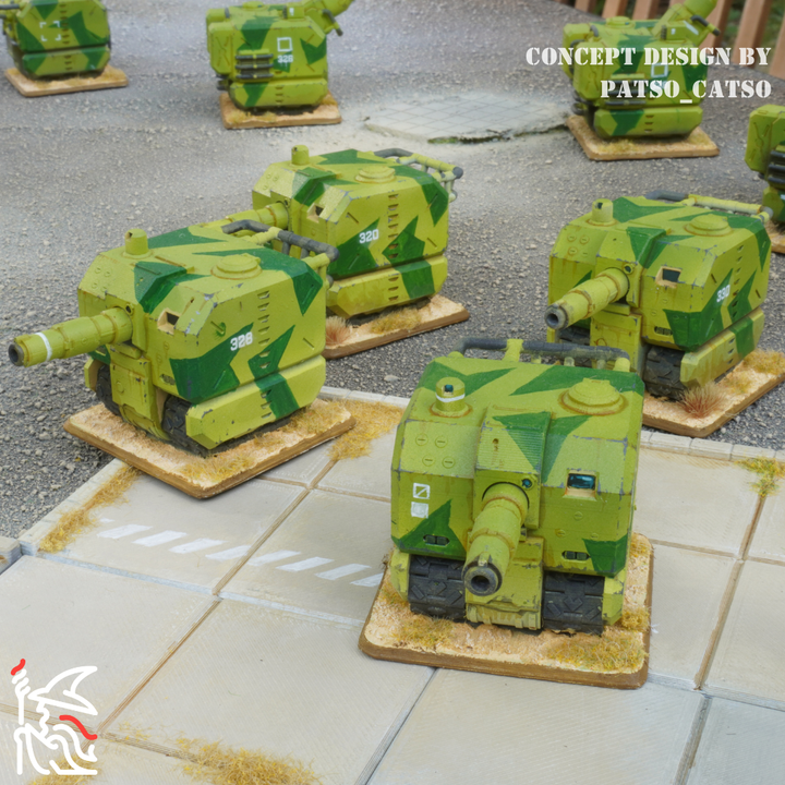 3D Printable [Block Army] Block Tank by Filamentio
