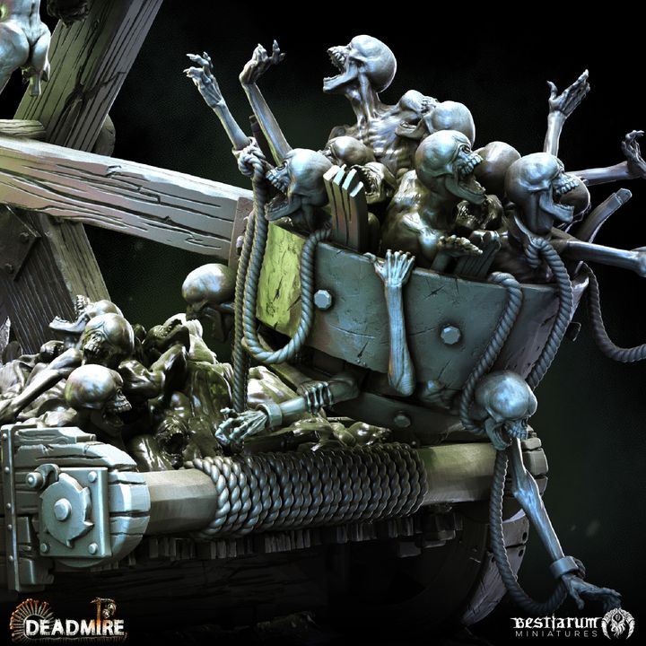 3D Printable Carrion Mangonel | Deadmire by Bestiarum Miniatures