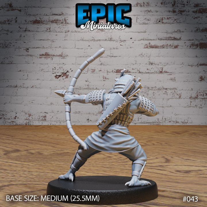 3D Printable Kenku Bird Tribe Archer / Avian Humanoid / Crow Folk ...