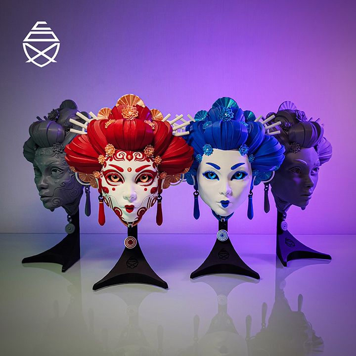 3D Printable GEISHA WALL MASK by PipeCox