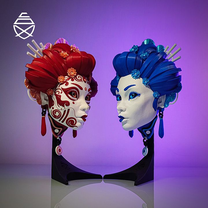 3D Printable GEISHA WALL MASK by PipeCox