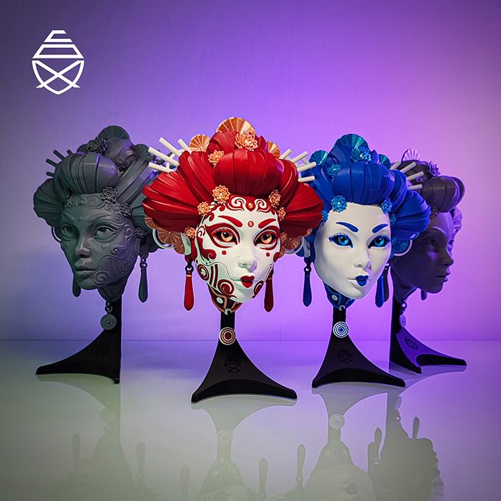 3D Printable GEISHA WALL MASK by PipeCox