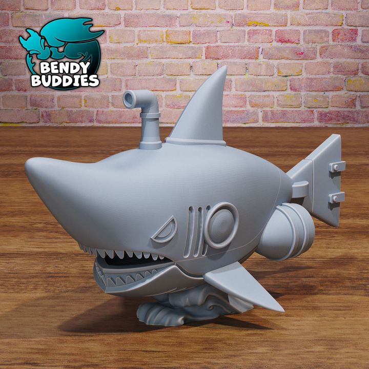 3D Printable Sunny Ship Dock System Shark Submerge / Manga Exploring ...