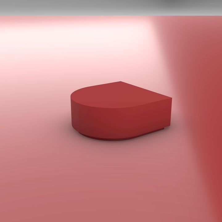 3D Printable LEGO Half Circle Round Flat Tile 1X1 by VLAD-MARIUS