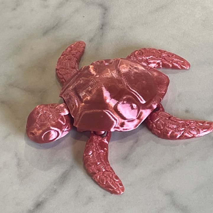 3D Printable baby articulated turtle by Ej prints