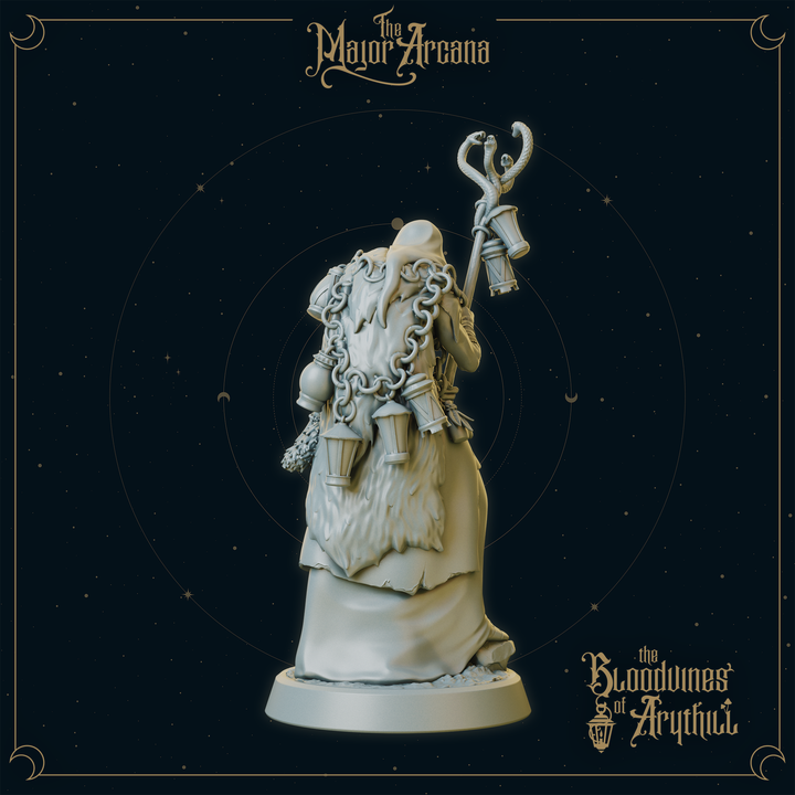 3D Printable The Hermit - Human Wizard by The Major Arcana