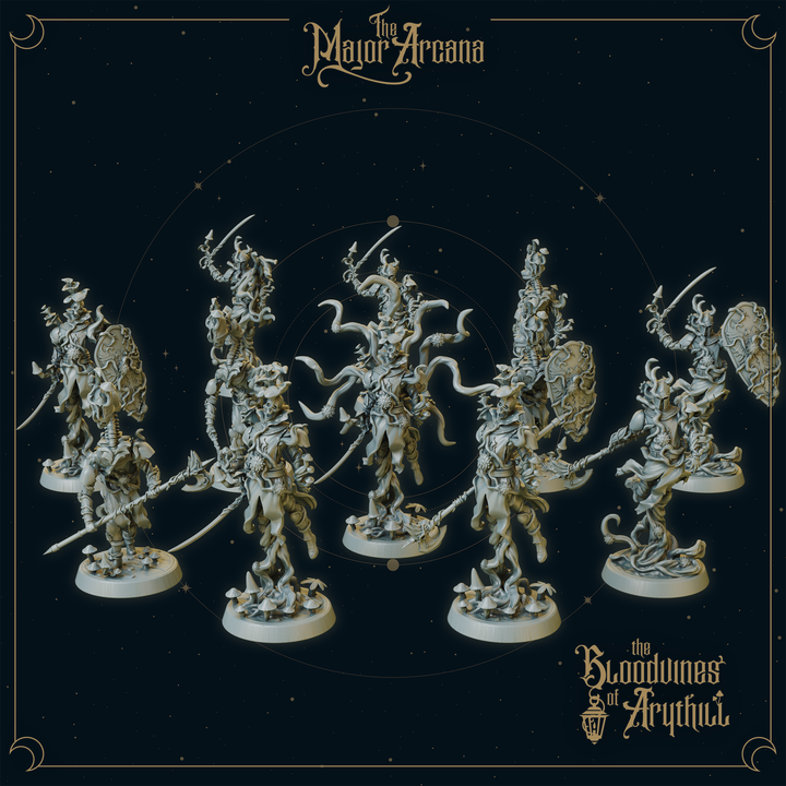 3D Printable Bloodvine Thrall - 12 Variants - Undead, Myconid, Warriors ...