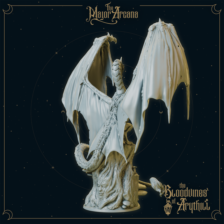 3D Printable Moonstone Dragon by The Shattered Realms