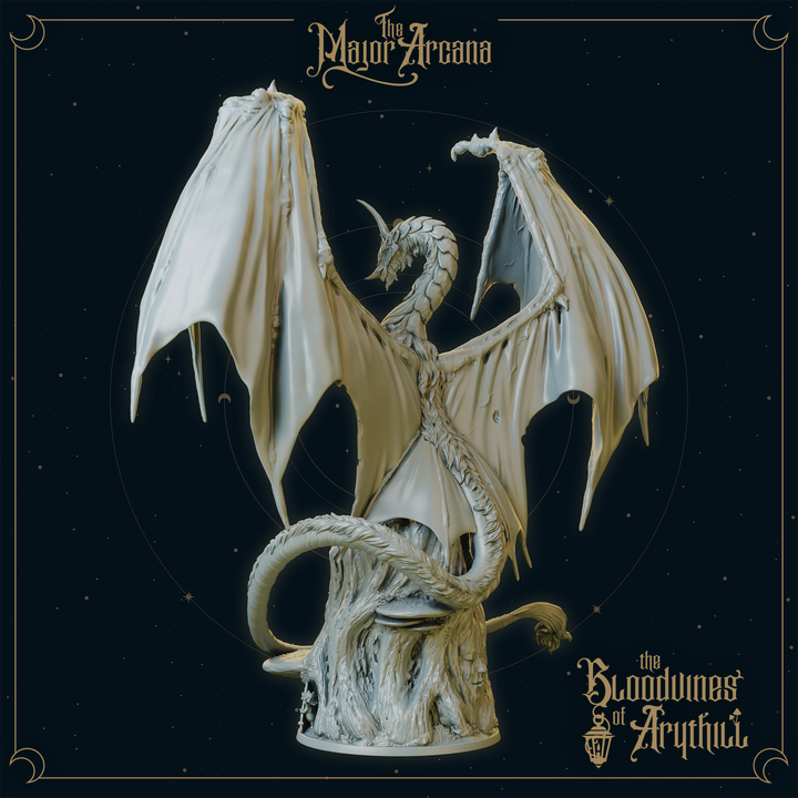 3D Printable Moonstone Dragon by The Shattered Realms