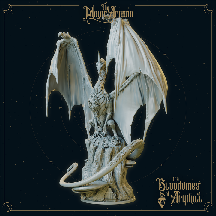 3D Printable Moonstone Dragon by The Shattered Realms