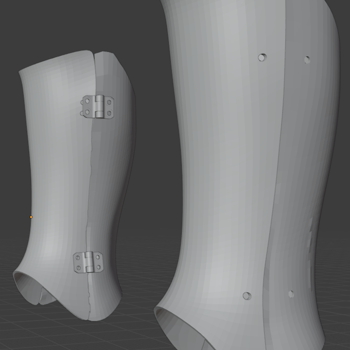 3D Printable Greaves, Platelegs, Medieval, Knight Leg Armor/Armour by Brian