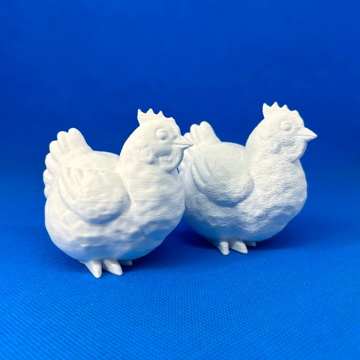 3D Printable Support-Free Hen by Donya Quick