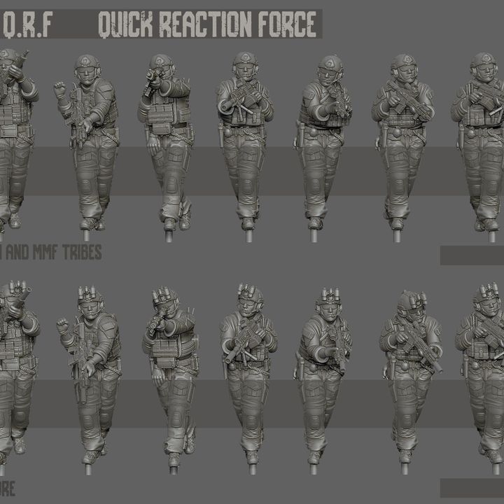 3D Printable GUNSLINGER: United States QRF Squad (75th Ranger Regt ...