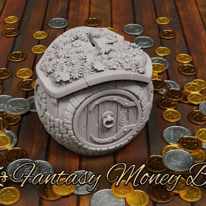 3D Printable Fantasy money boxes by Crosslances
