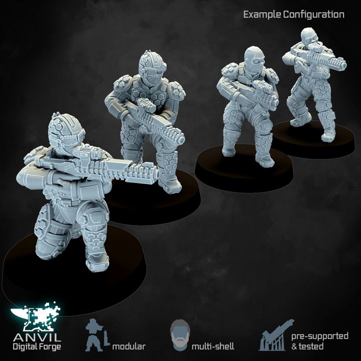 3D Printable Spectre Operatives - Unity Council (Afterlife) - Modular ...