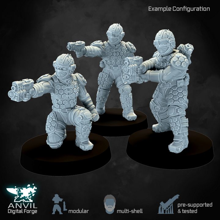 3D Printable Spectre Operatives - Unity Council (Afterlife) - Modular ...