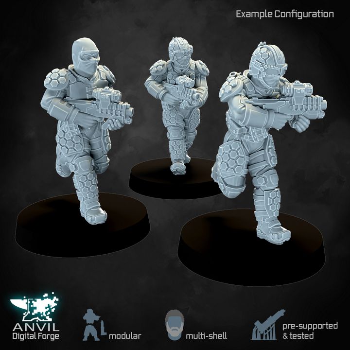 3D Printable Spectre Operatives - Unity Council (Afterlife) - Modular ...