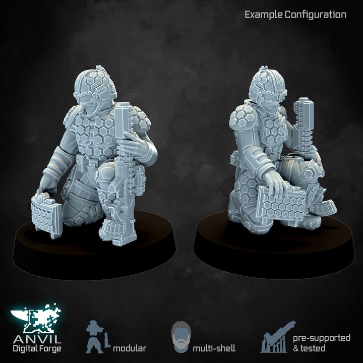 3D Printable Spectre Operatives - Unity Council (Afterlife) - Modular ...