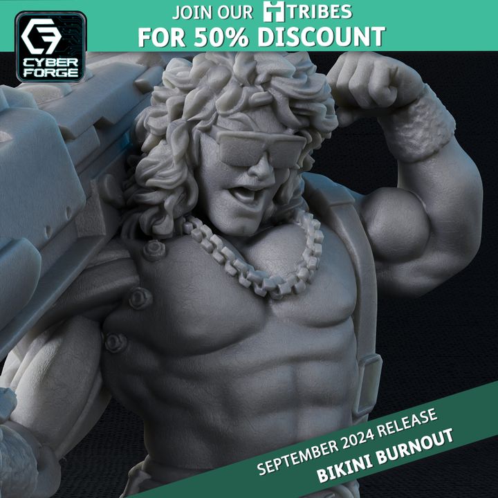 3D Printable Roddy Sunbeam Cyberpunk Hero Cyber Forge by Titan Forge ...