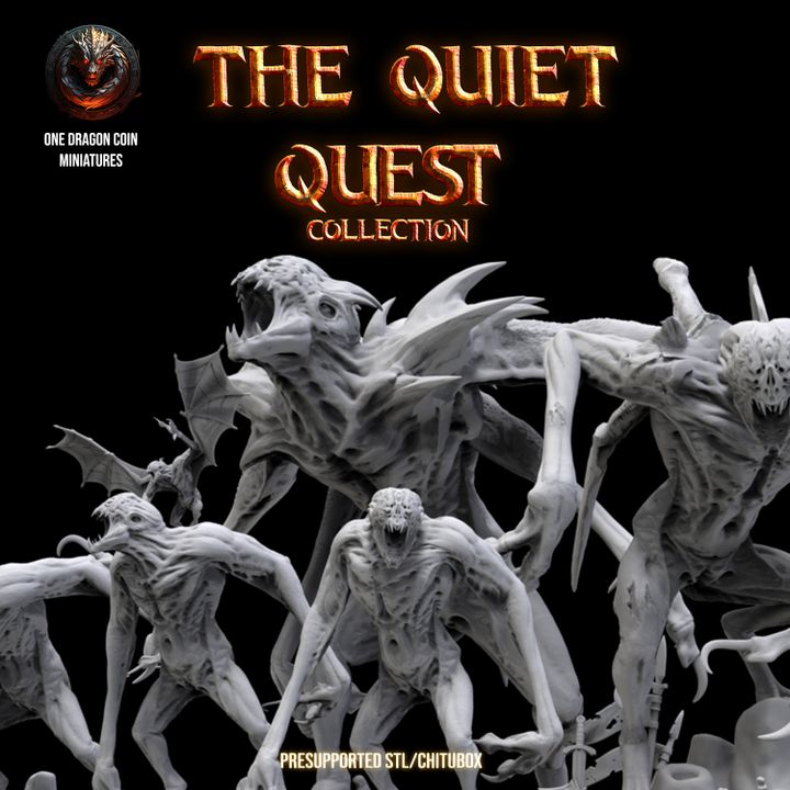 3D Printable The Quiet Quest - Collection by One Dragon Coin Miniatures