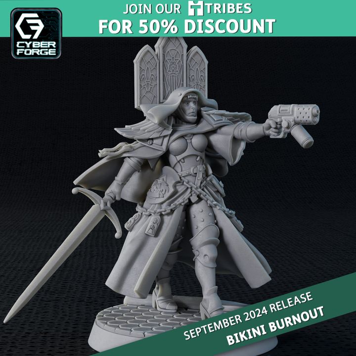 3D Printable Mother Superior with Jump Pack (option) Cyber Forge by ...