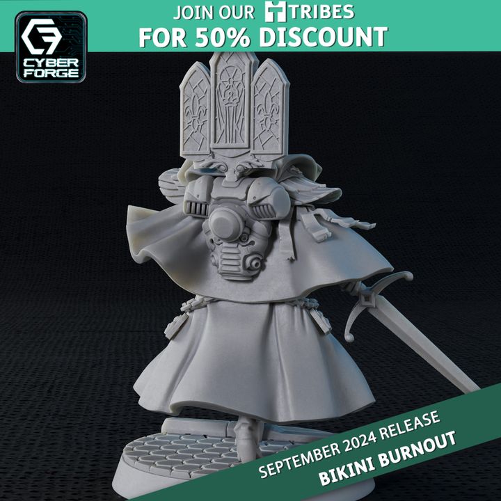 3D Printable Mother Superior with Jump Pack (option) Cyber Forge by ...