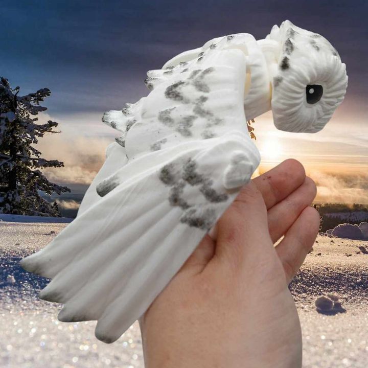 3D Printable Snow Owl by The Dragon's Den