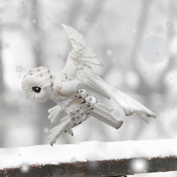 3D Printable Snow Owl by The Dragon's Den