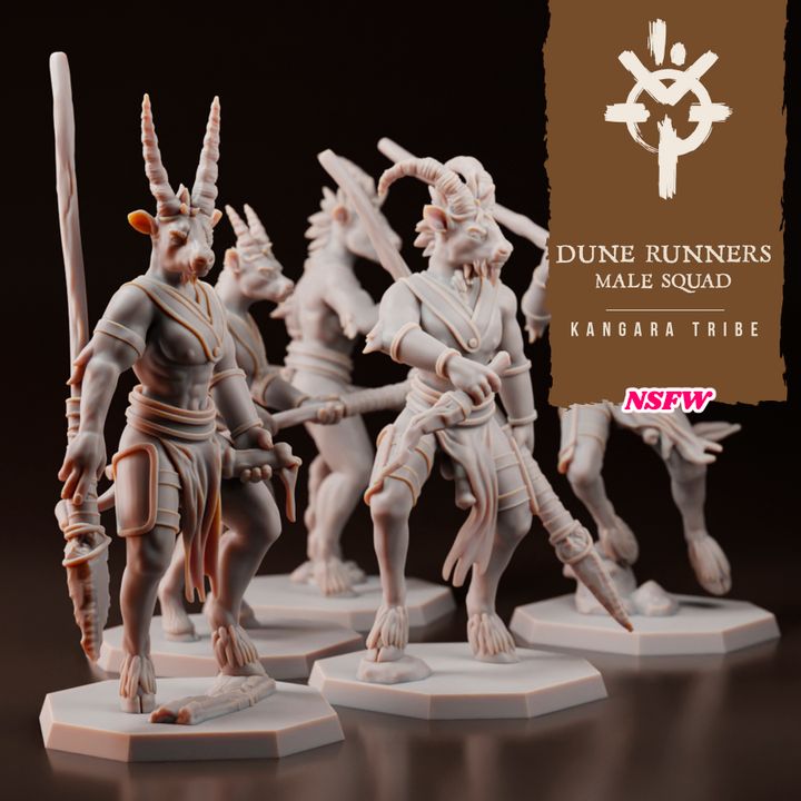 3D Printable NSFW RUUNARA - Dune Runners | Male Squad by EVOD - RUUNARA