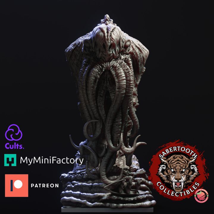 3D Printable Cthulhu Bust by SabertoothCollectibles