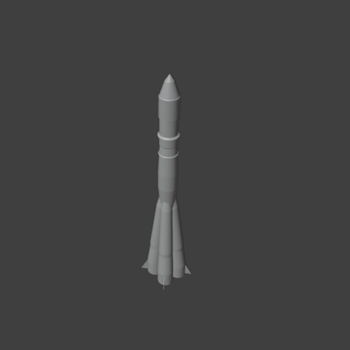 3D Printable Rocket - "Vostok" by Kamron