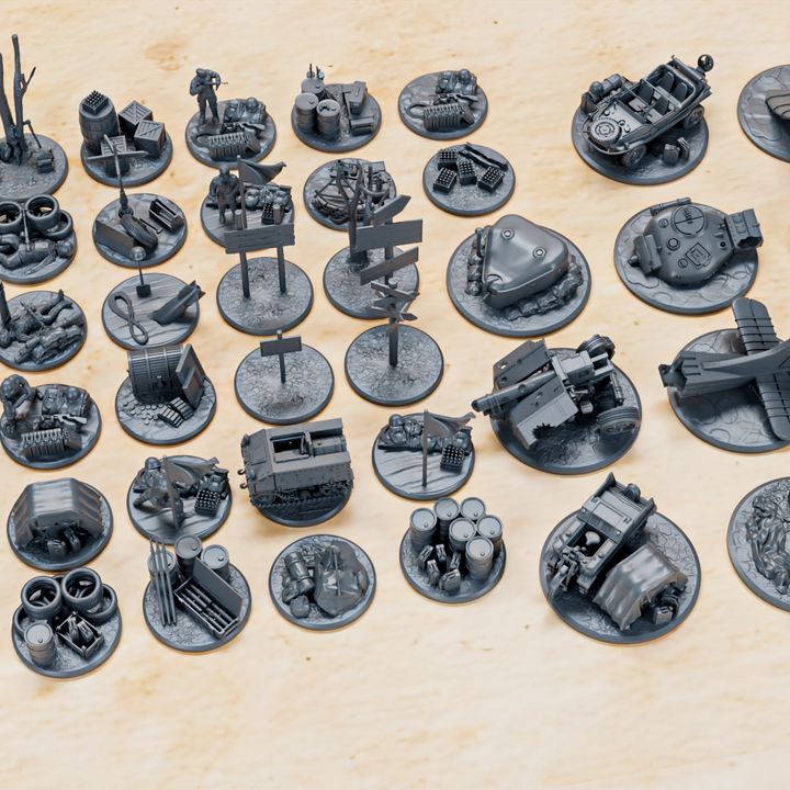 3D Printable STL PACK - Objective markers 40mm + 60mm and other Bolt ...