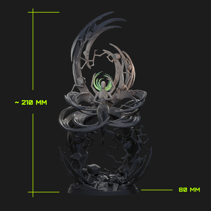 3D Printable Outsider Goddess Shard by Olya Strashevych