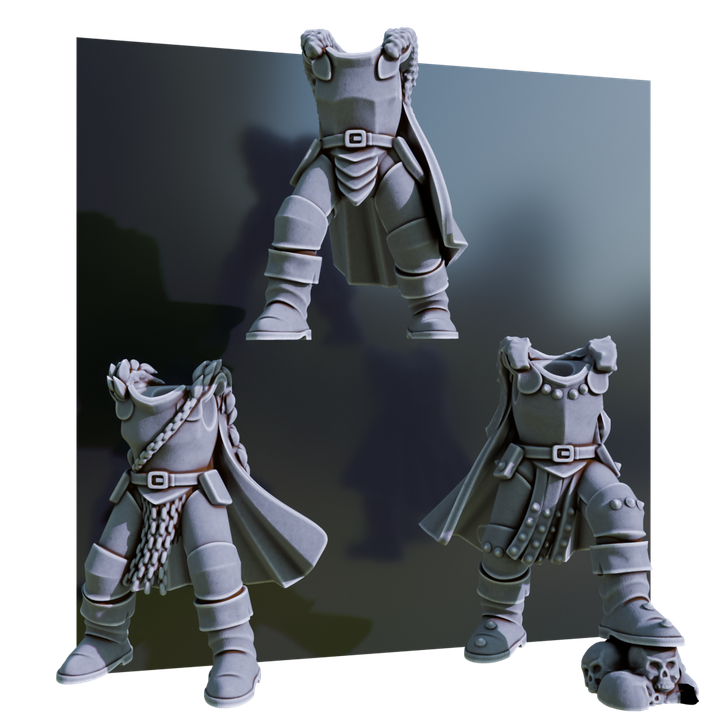 3D Printable Chaotic Evil Space Babarians by tinnut