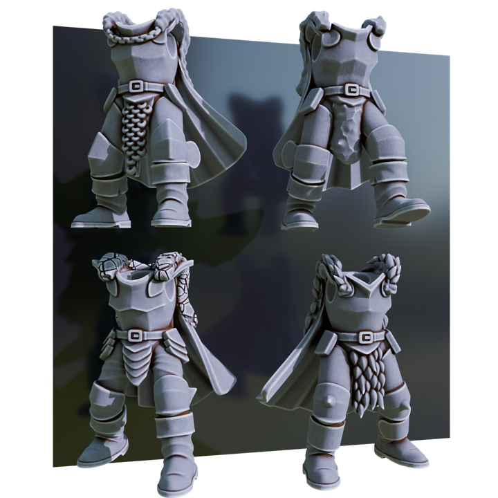 3D Printable Chaotic Evil Space Babarians by tinnut