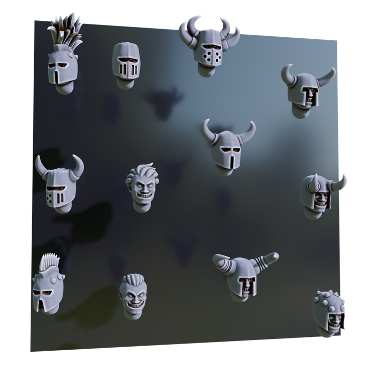 3D Printable Chaotic Evil Space Babarians by tinnut