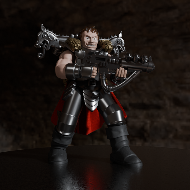 3D Printable Chaotic Evil Space Babarians by tinnut