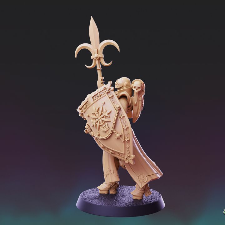 3D Printable Divine Order - Shieldmaiden Pose 2 by PSMiniatures