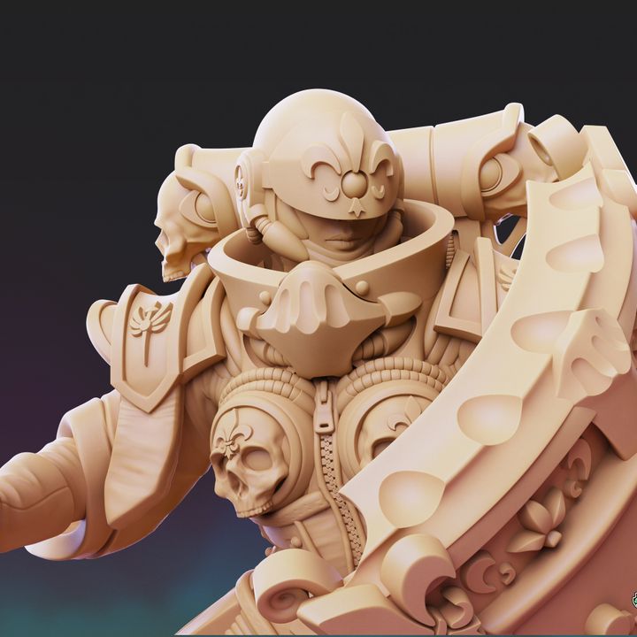 3D Printable Divine Order - Shieldmaiden Pose 2 by PSMiniatures