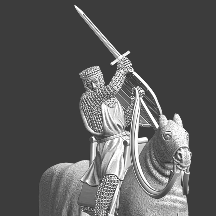 3D Printable Medieval knight swinging sword - Ivanhoe movie tribute by ...